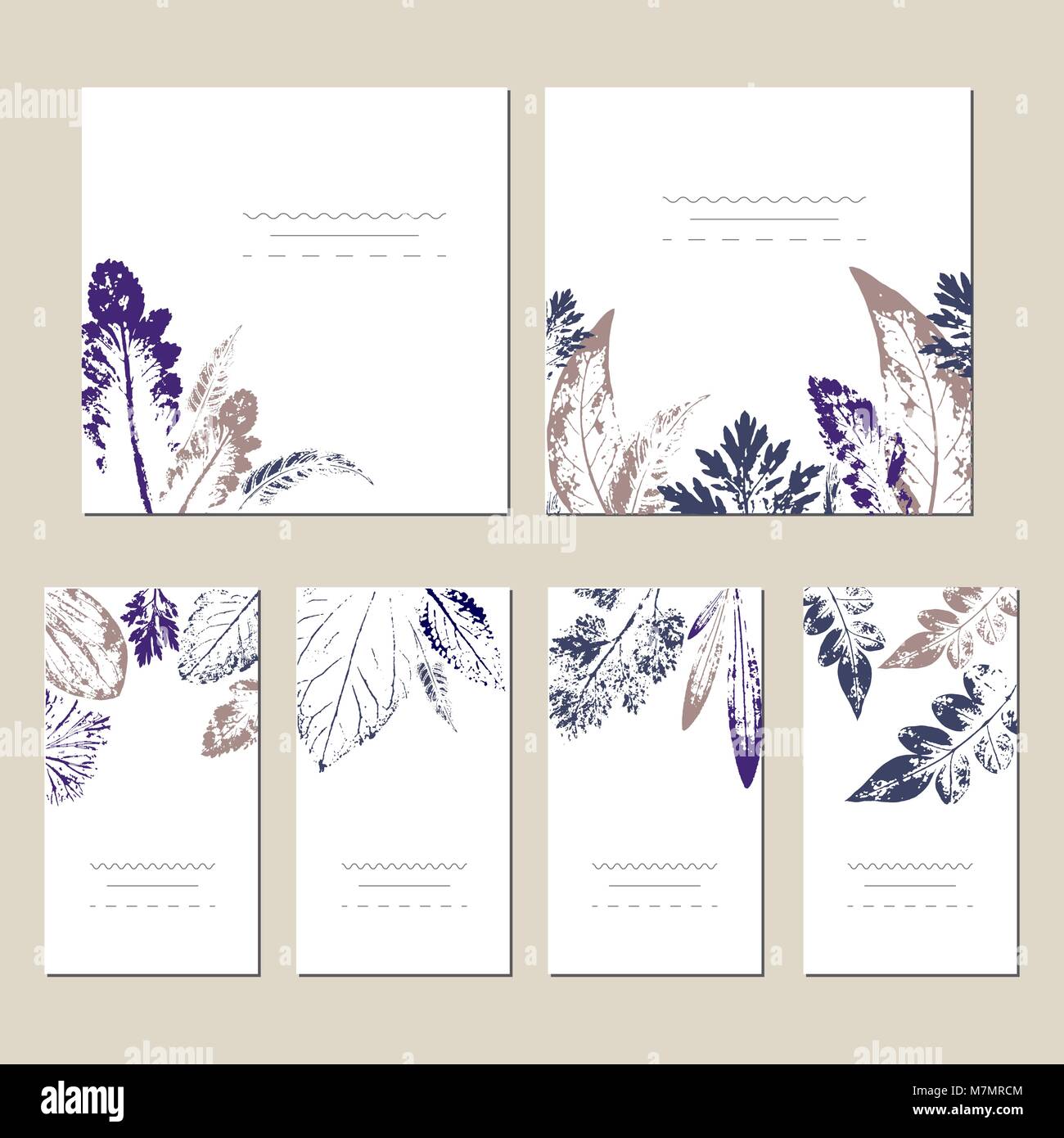 Collection of universal trendy cards Stock Vector Image & Art - Alamy