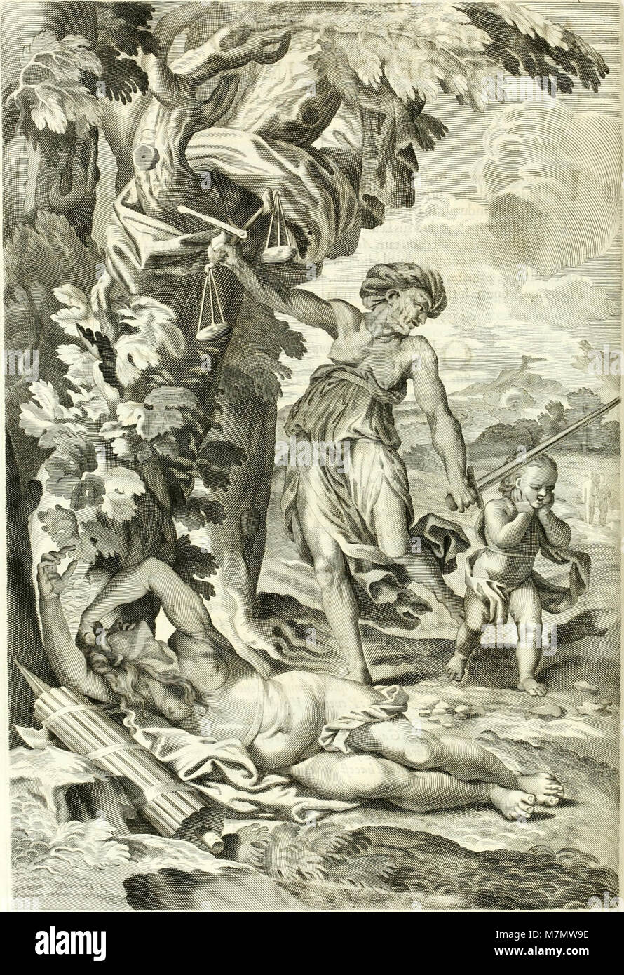 A 17th-century emblematic work combining heraldic symbols ...