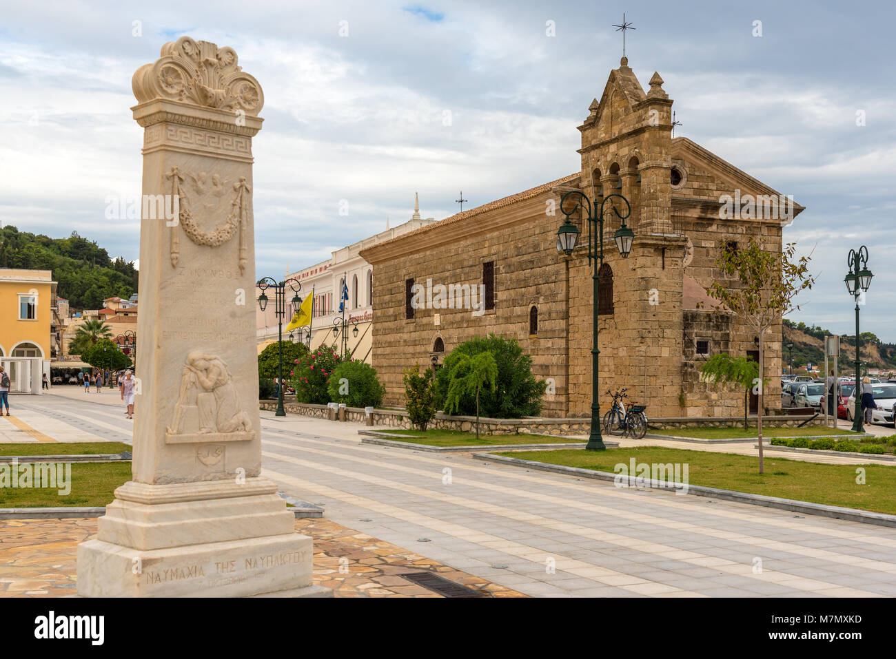 ZAKYNTHOS, GREECE - September 29, 2017: The ancient church of St ...