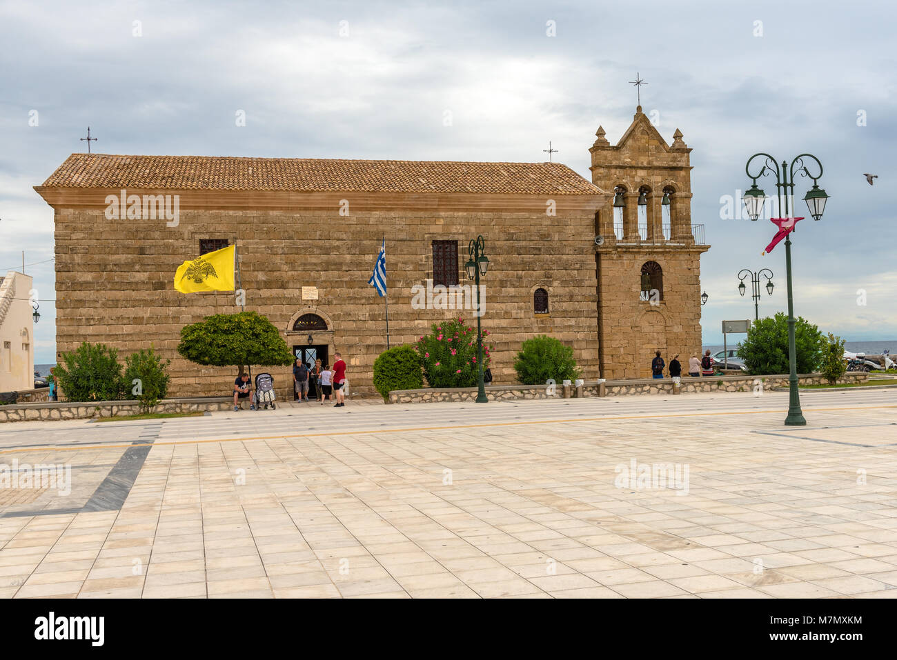 ZAKYNTHOS, GREECE - September 29, 2017: The ancient church of St ...