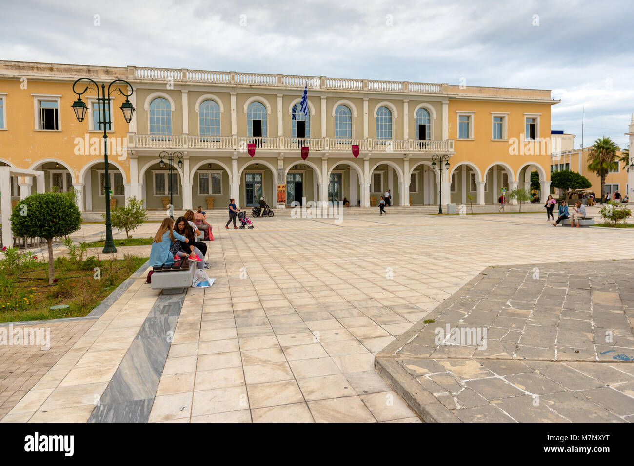 ZAKYNTHOS, GREECE - September 29, 2017: Building of Byzantine museum on ...