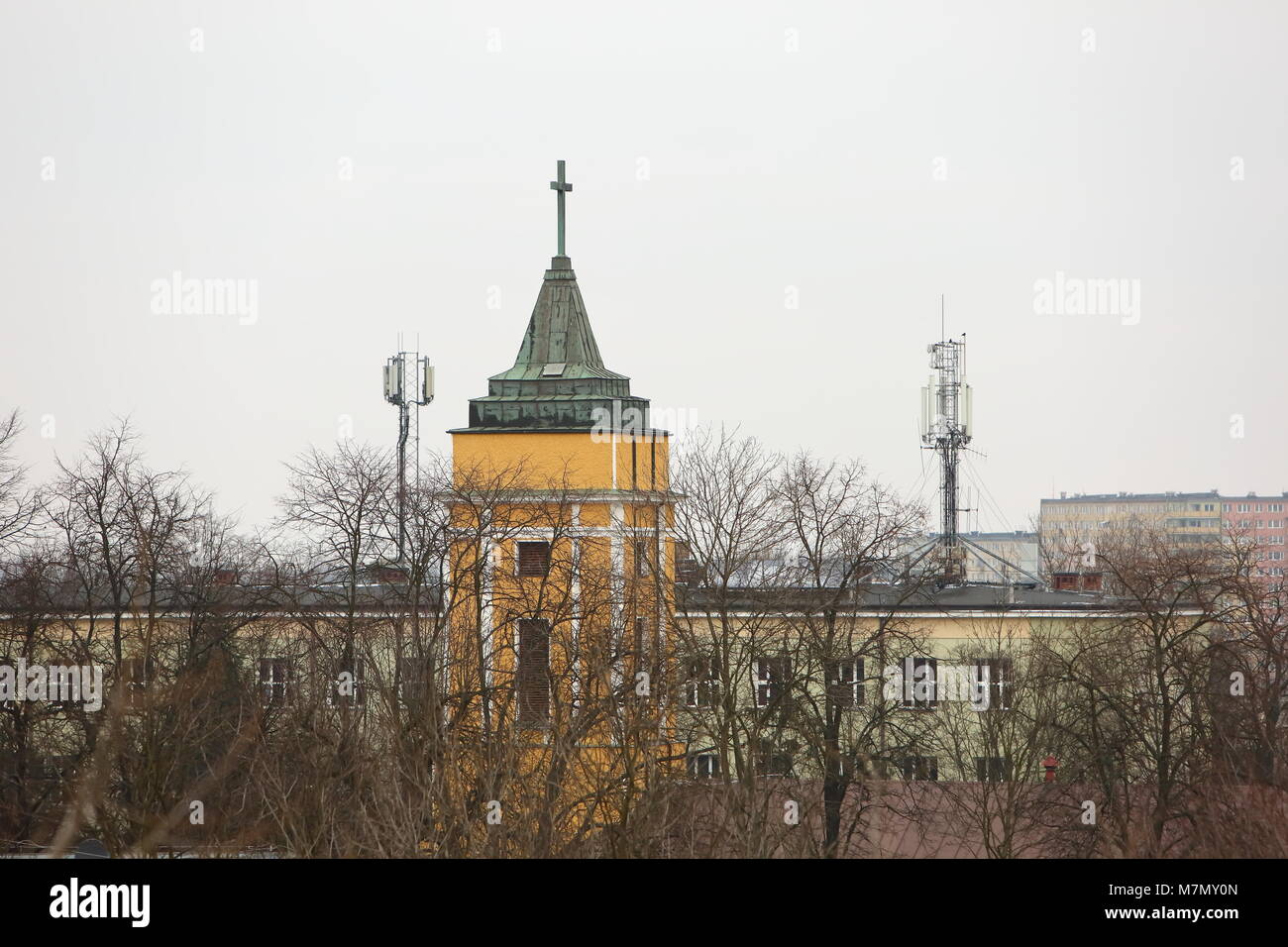 church seen from the bird's eye view Stock Photo - Alamy