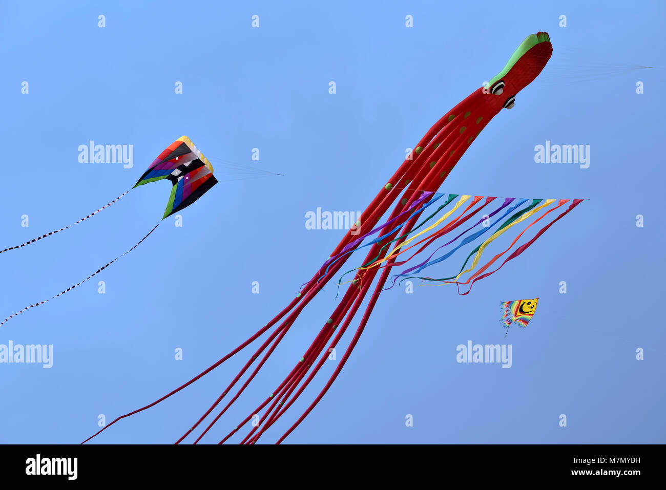 Kites flying during carnival festival in Athens, Greece Stock Photo - Alamy
