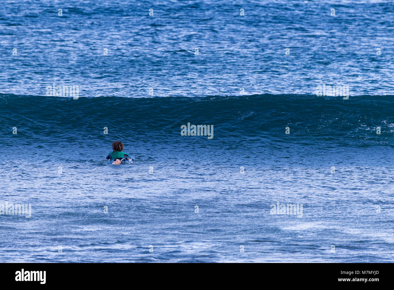 Paddling out into surf hi-res stock photography and images - Alamy