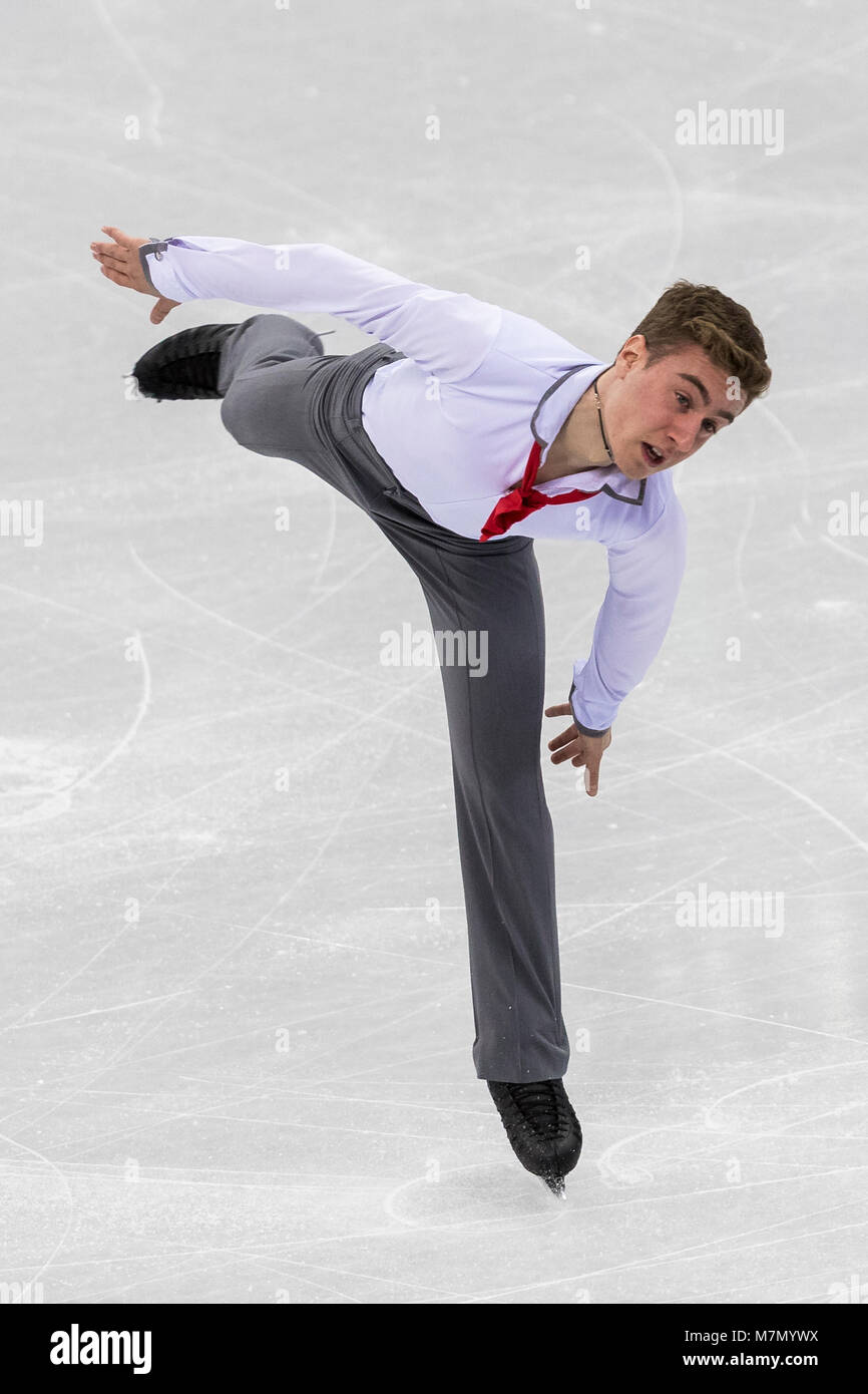 Matteo Rizzo (ITA) competing in the Figure Skating Men,s Short ...