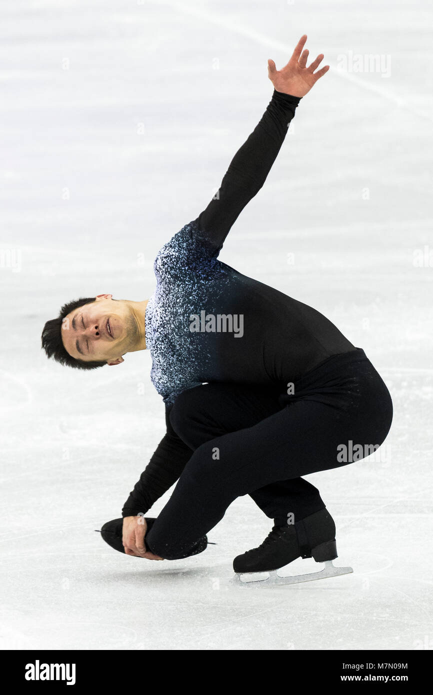 Patrick Chan (CAN) competing in the Figure Skating Men,s Short ...