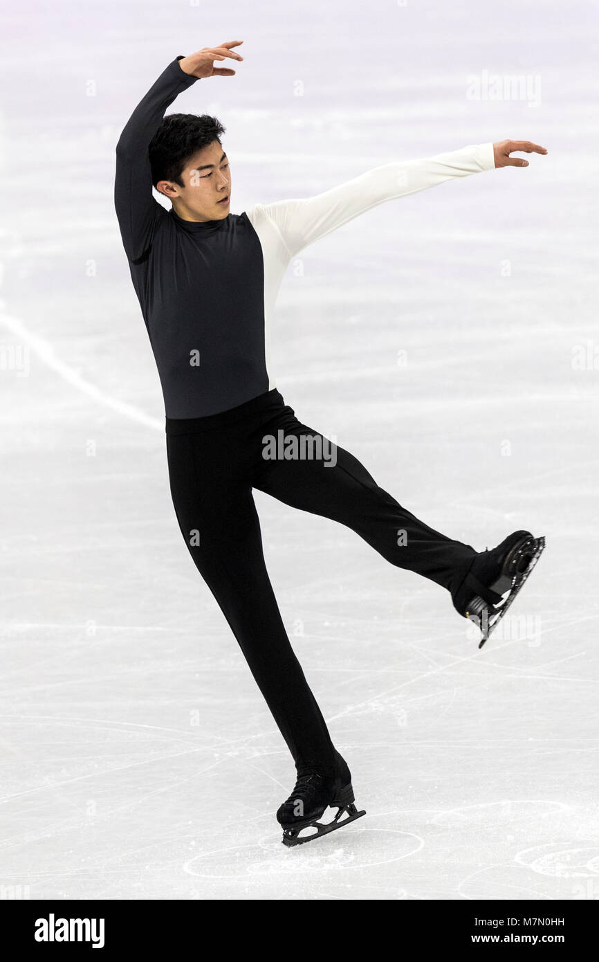 Nathan Chen (USA) competing in the Figure Skating Men,s Short ...