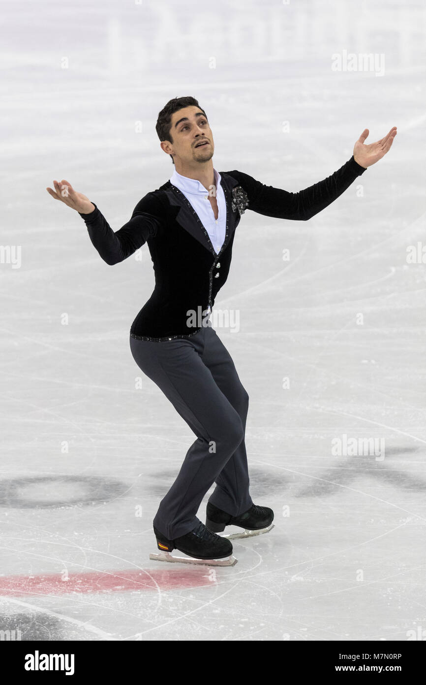 Javier Fernandez (ESP) competing in the Figure Skating Men,s Short ...