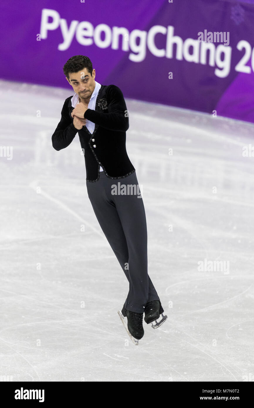 Javier Fernandez (ESP) competing in the Figure Skating Men,s Short ...