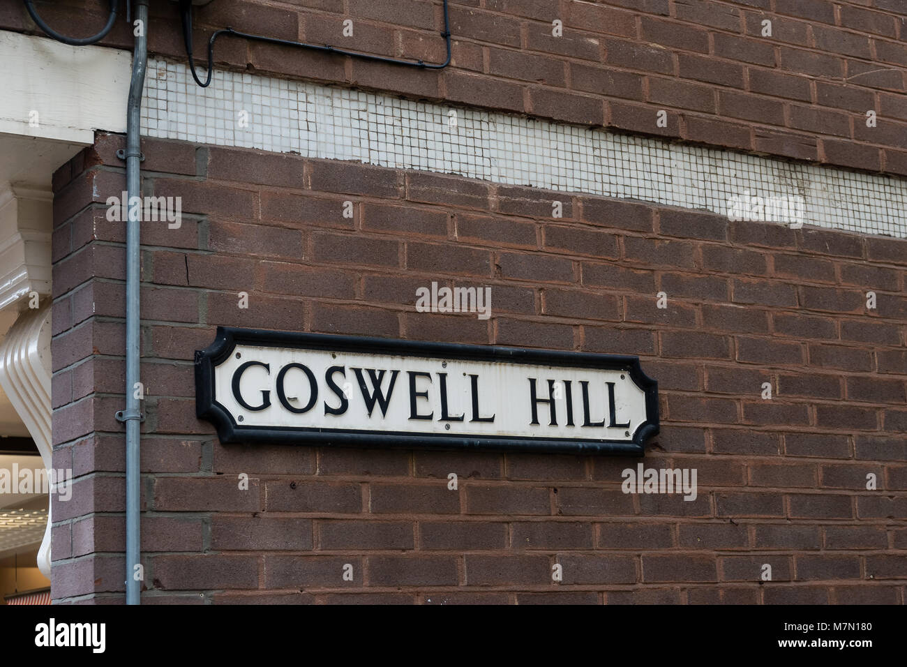 Goswell Hill street sign in Windsor, UK Stock Photo - Alamy