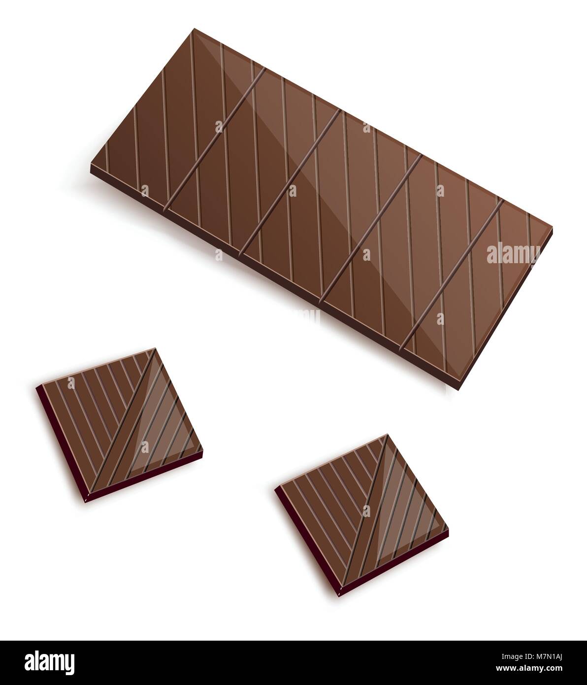 chocolate bar vector illustration Stock Vector Image & Art - Alamy