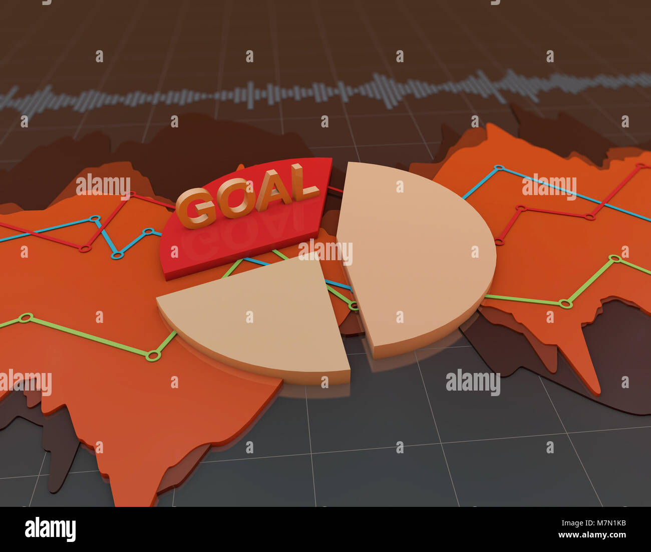Financial statistics infographics, wealth accumulation, pie chart Stock ...