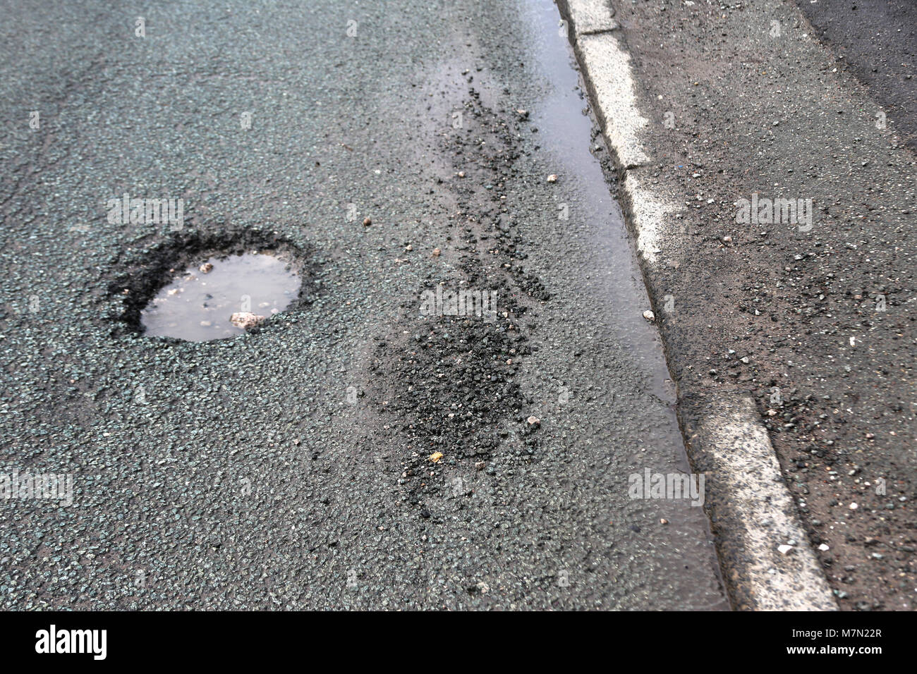 Potholes hazard hi-res stock photography and images - Alamy