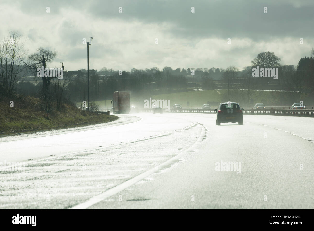 Motorway in storm hi-res stock photography and images - Alamy