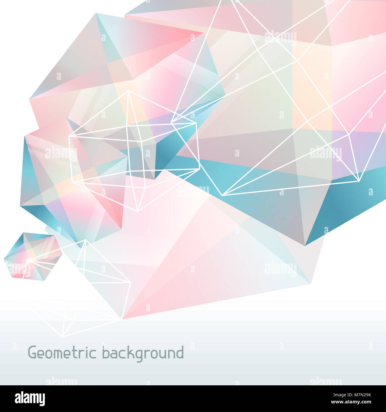 Abstract background with geometric crystals and minerals Stock Vector ...