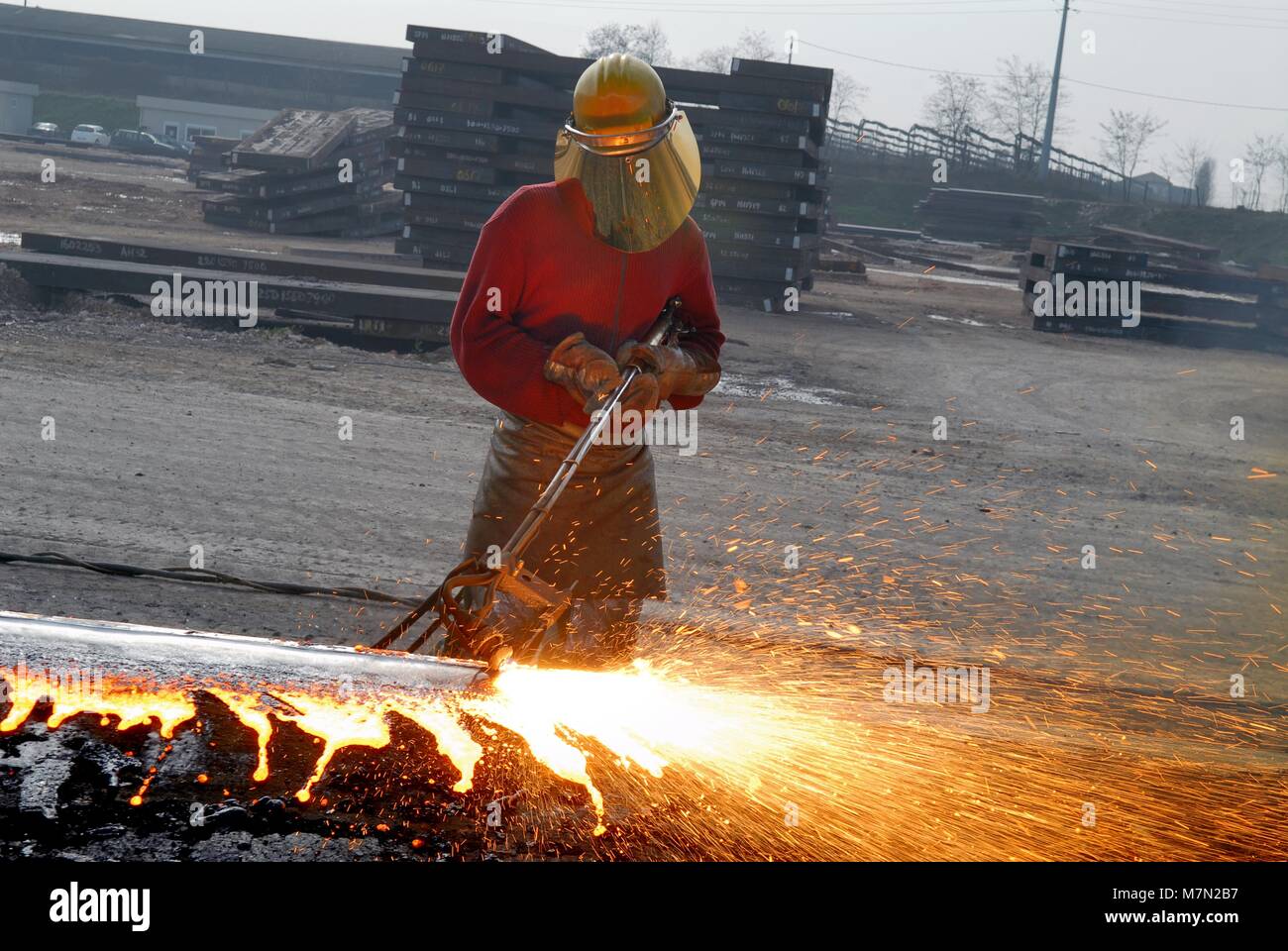 steelworks in Verona (Italy Stock Photo - Alamy