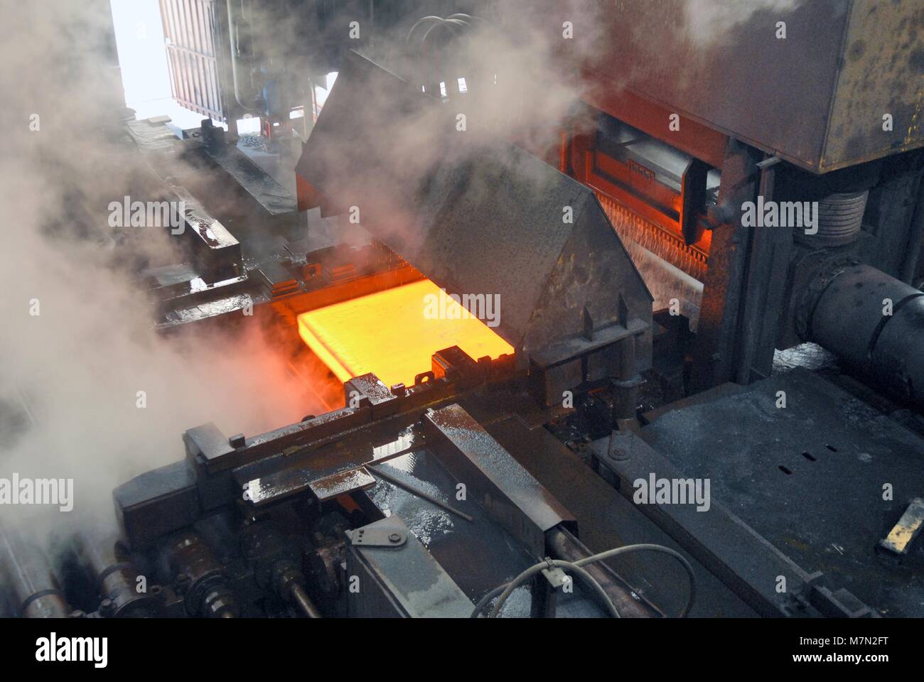 Rolling mill workers iron works hi-res stock photography and images - Alamy