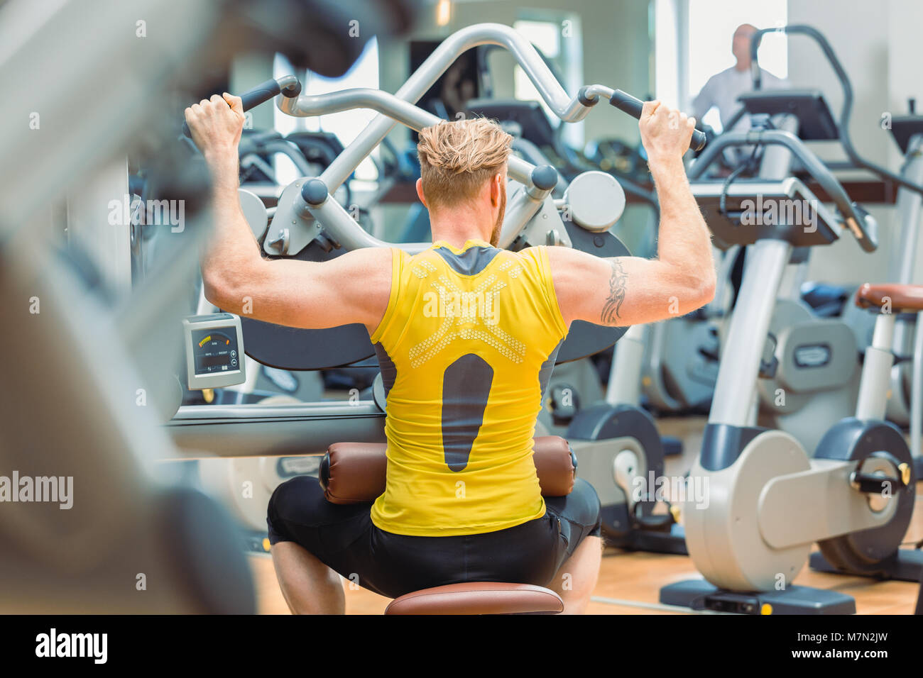 Rear View Back Muscles Bodybuilder High Resolution Stock Photography ...