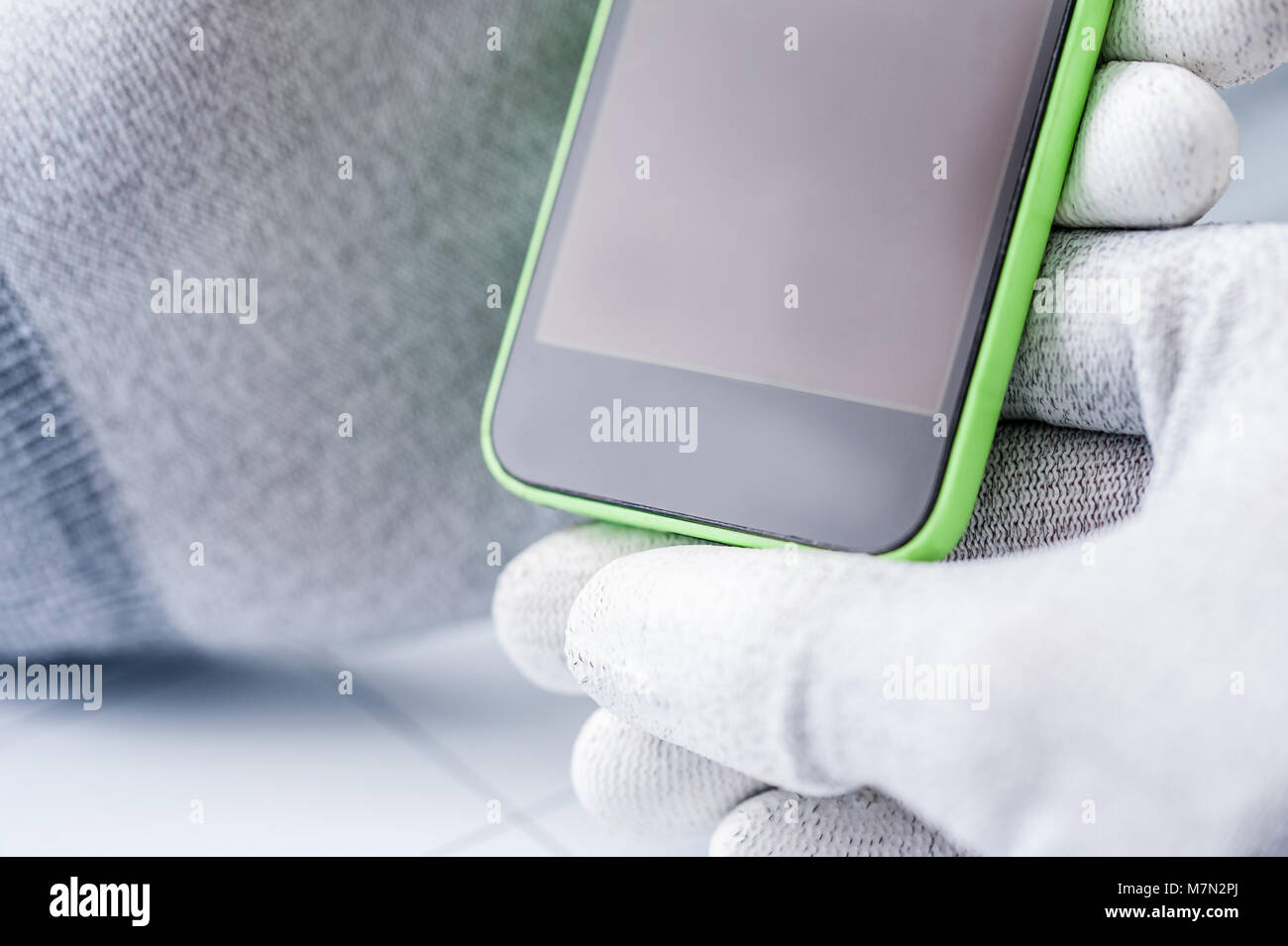 Close-up photos showing process of mobile phone repair Stock Photo - Alamy