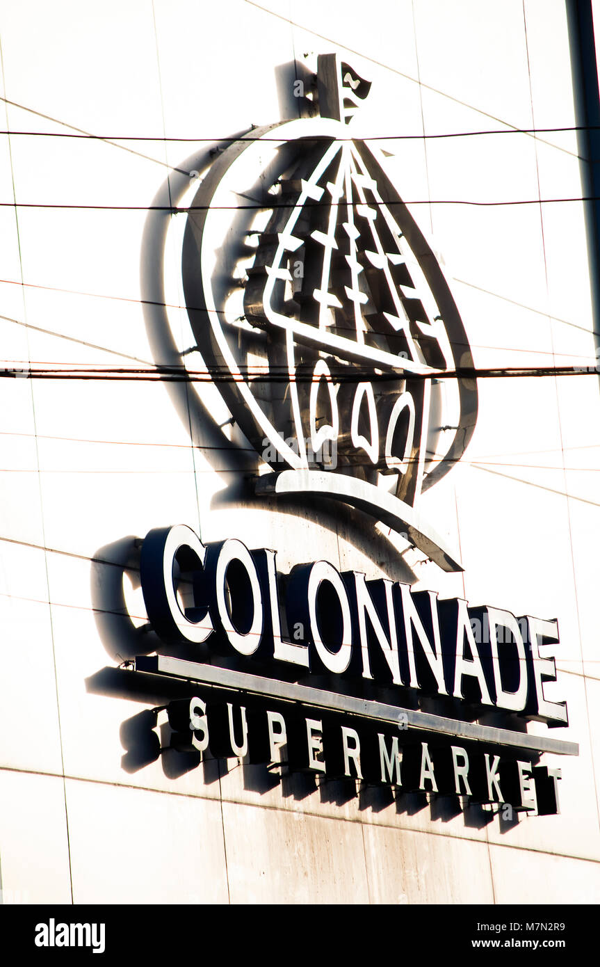Colonnade Supermarket sign on Colon Street, Cebu City, Philippines ...