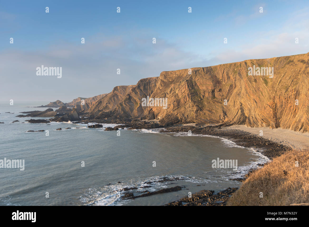 North devon coast rock formation hi-res stock photography and images ...