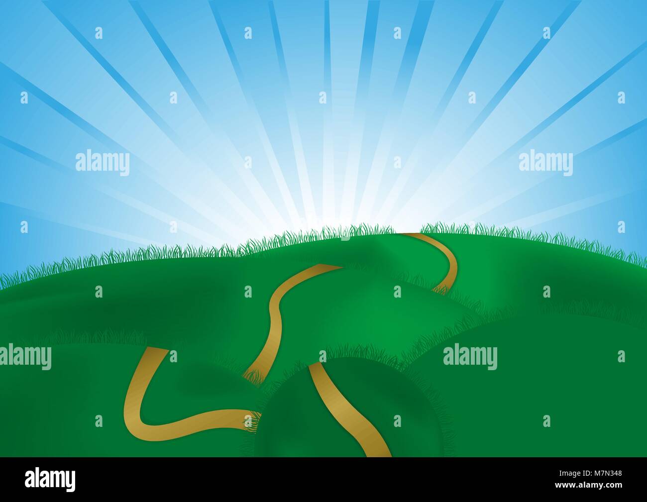 Blue hills background Stock Vector Images - Alamy