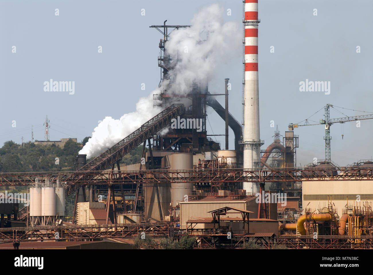 Tuscany (Italy), Piombino steel plant Stock Photo - Alamy