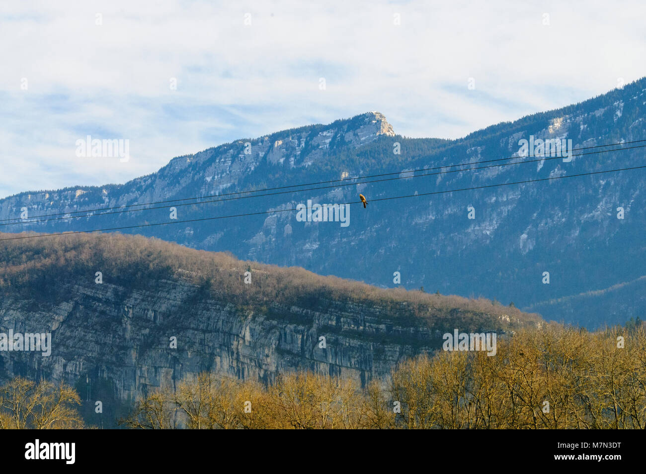 Landscape shot of the Savoy Area, Near Entre-deux-Guiers, in Souther ...