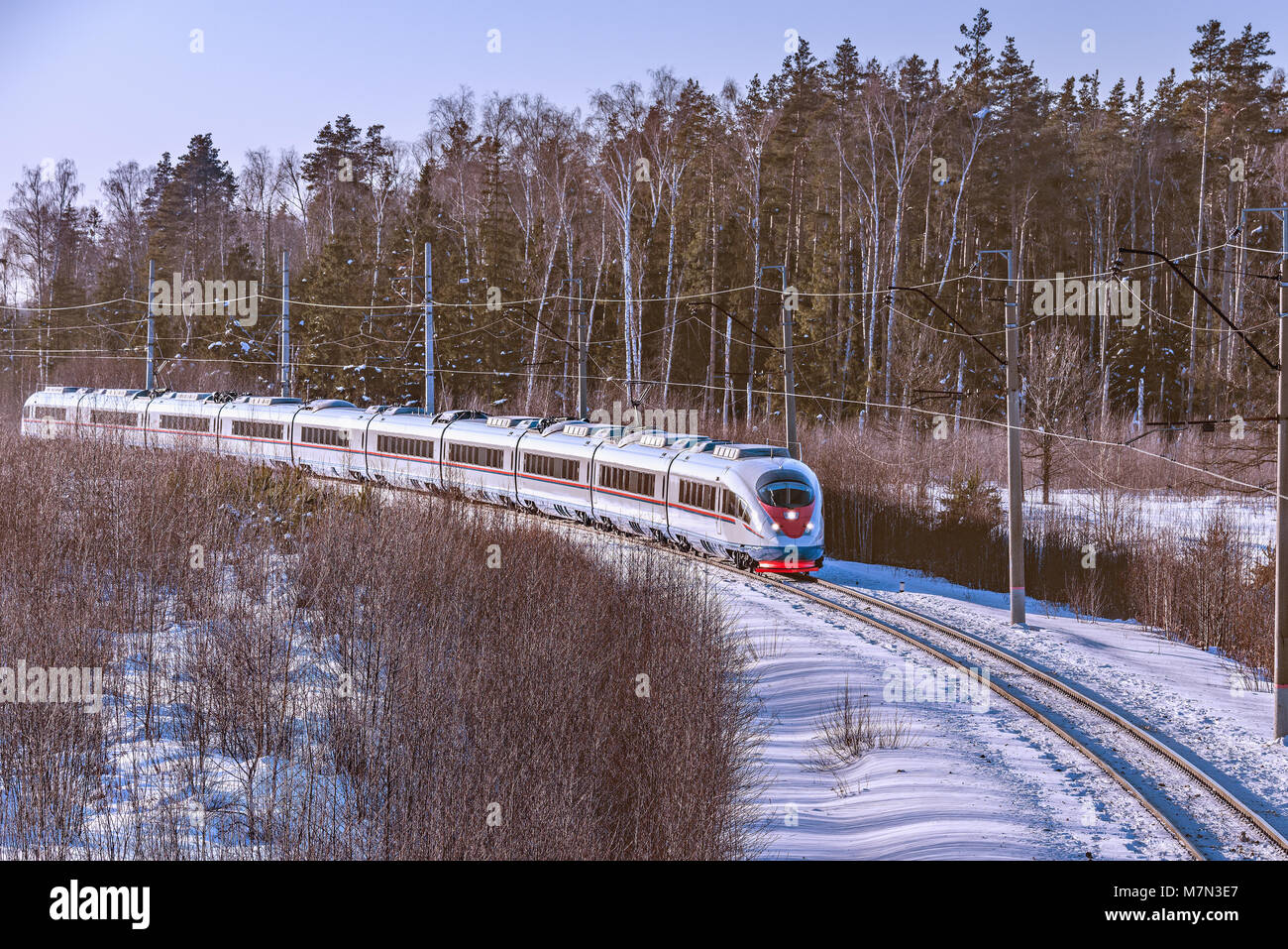Modern high-speed train Stock Photo - Alamy