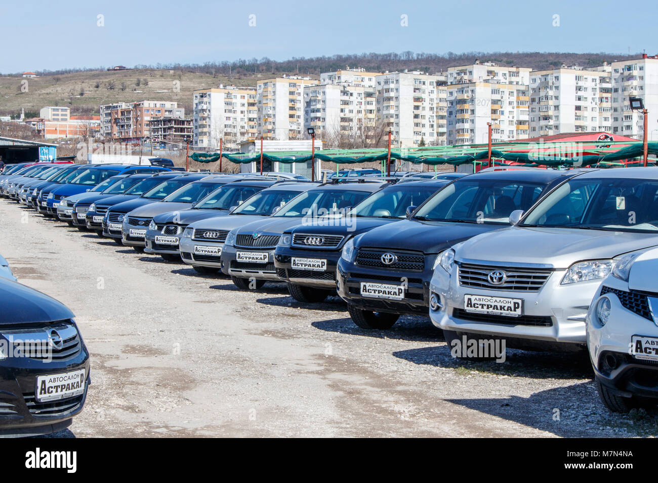 cheap cars in the Bulgarian car dealerships bulgaria varna 11.03.2018 ...