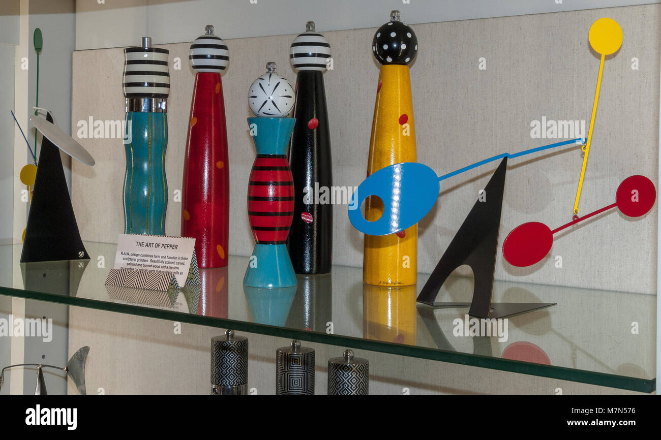 modern design pepper mills Stock Photo - Alamy