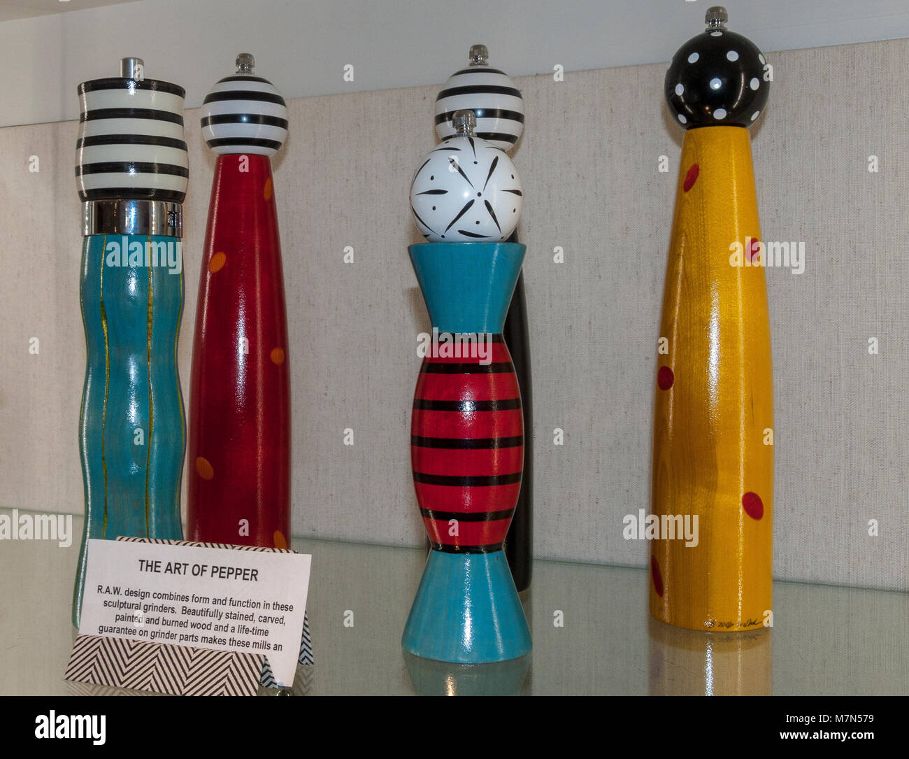 modern design pepper mills Stock Photo - Alamy