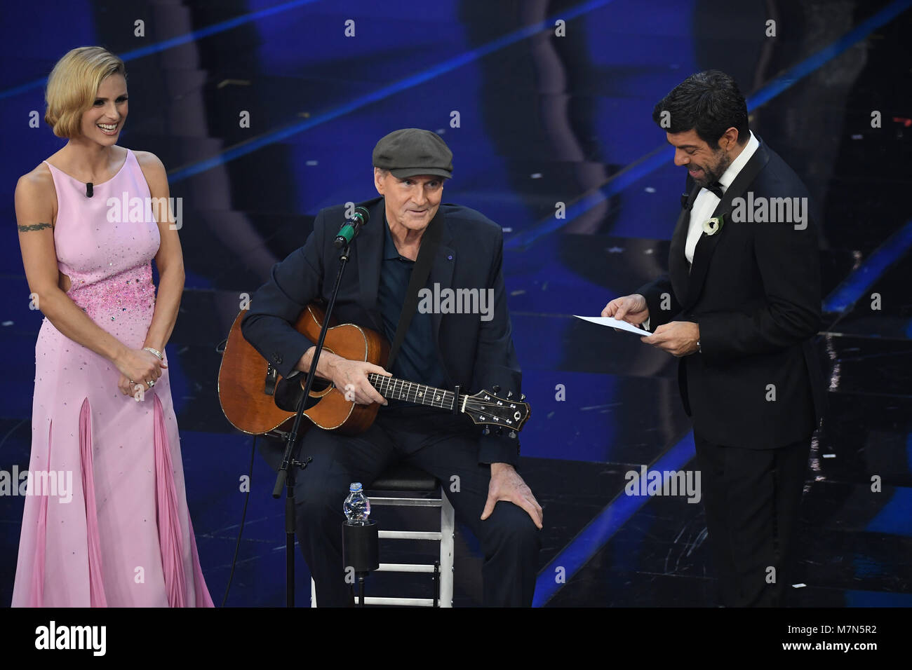 Sanremo Music Festival 2018 - Day 3 Featuring: James Taylor, Michelle ...
