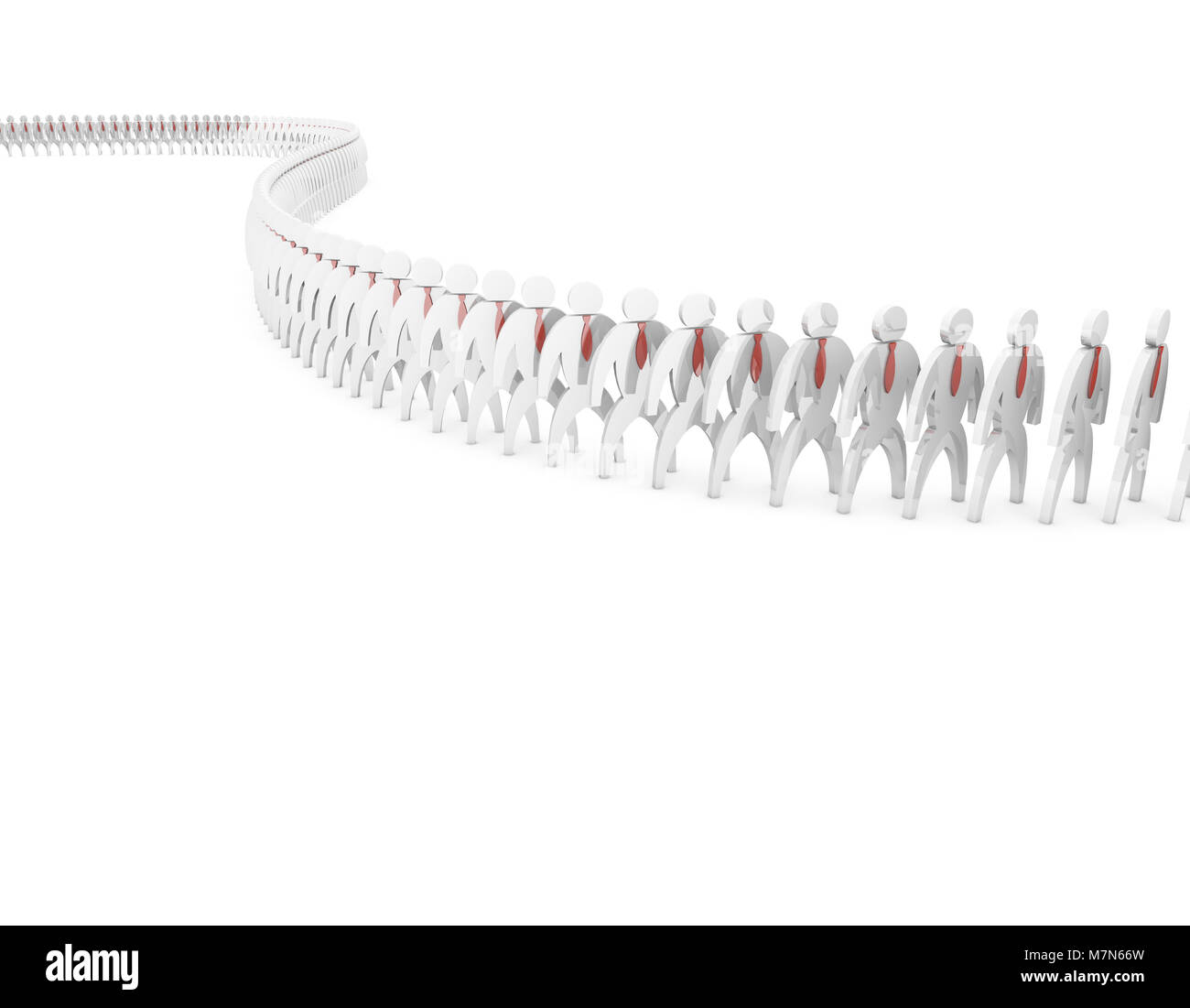 Cartoon queue Cut Out Stock Images & Pictures - Alamy