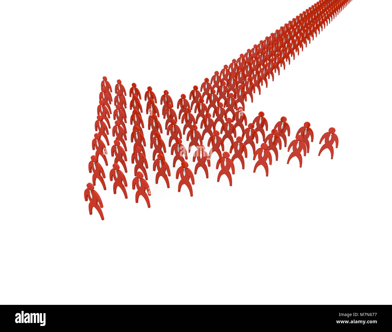 Small group of arrows, collective team, get success Stock Photo - Alamy