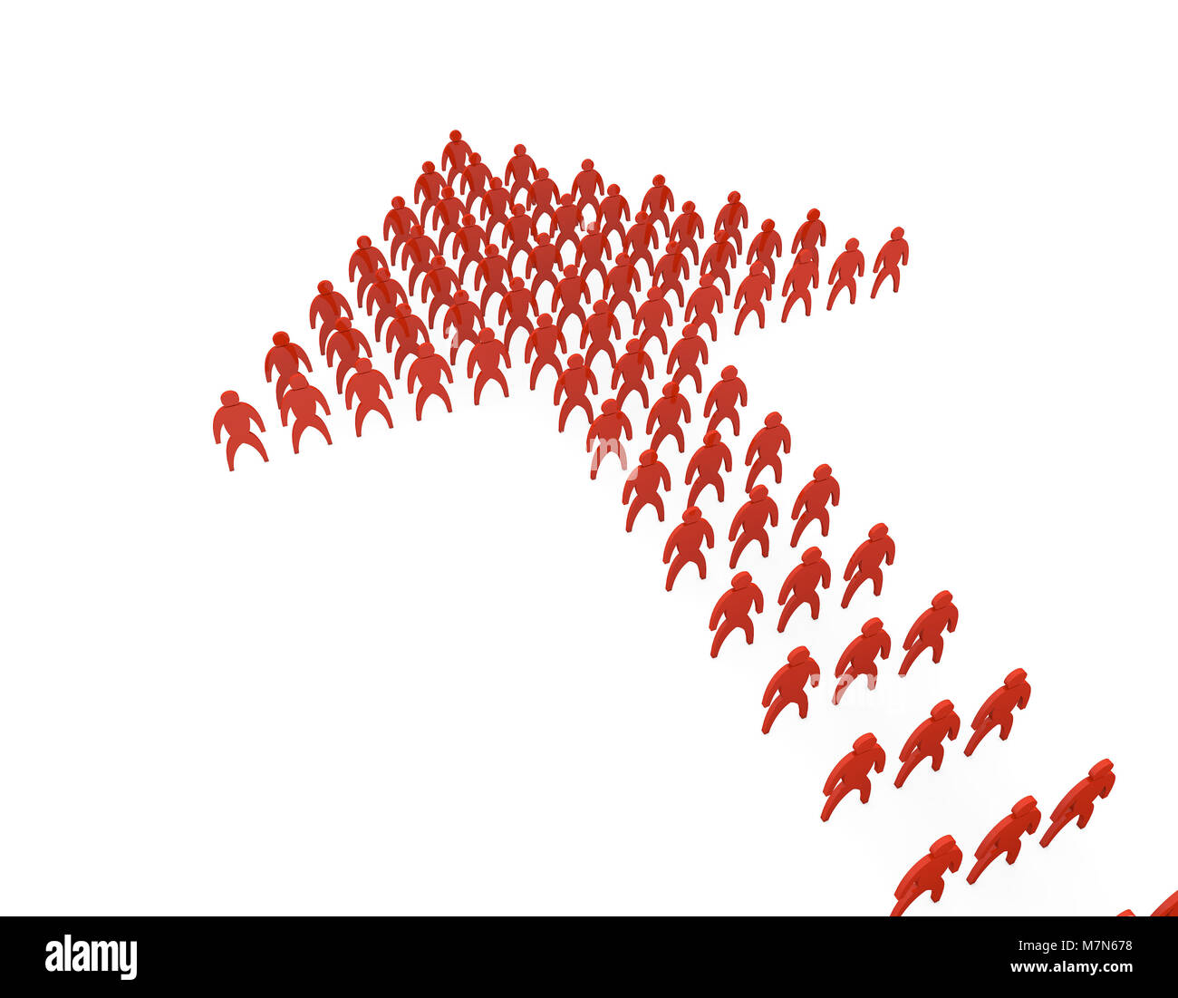 Small group of arrows, collective team, get success Stock Photo - Alamy
