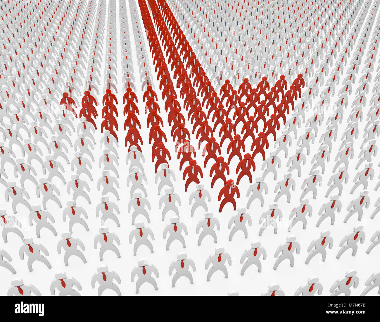 Small group of arrows, collective team, get success Stock Photo - Alamy