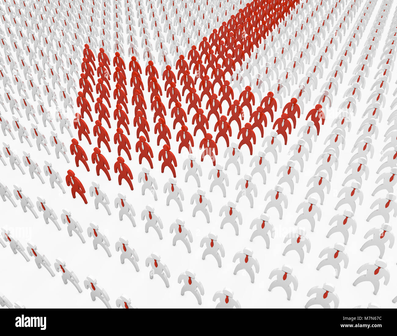 Small group of arrows, collective team, get success Stock Photo - Alamy