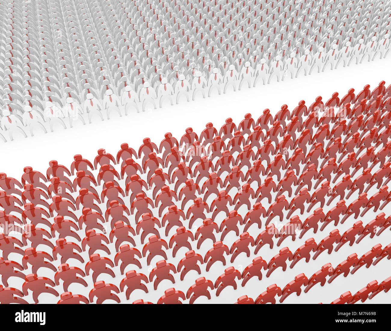 Teamwork, Queues, Different Teams Stock Photo - Alamy