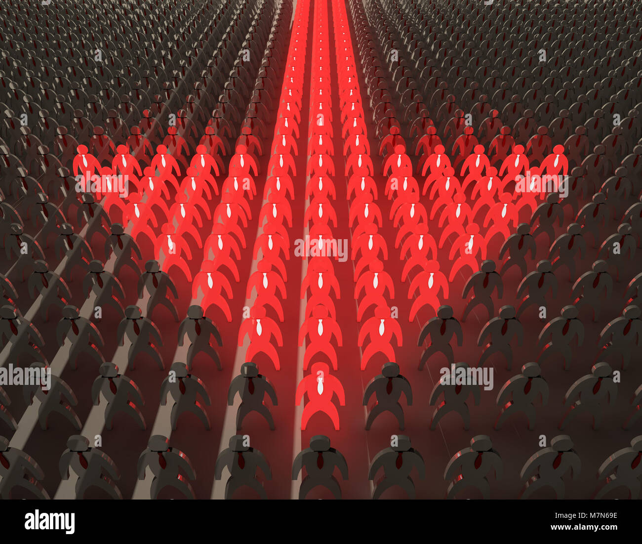 Small group of arrows, collective team, get success Stock Photo - Alamy