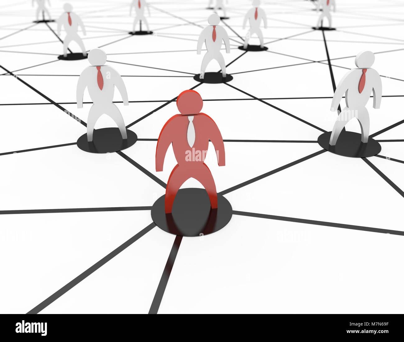 Teamwork, Network Connection, Information Sharing Stock Photo - Alamy