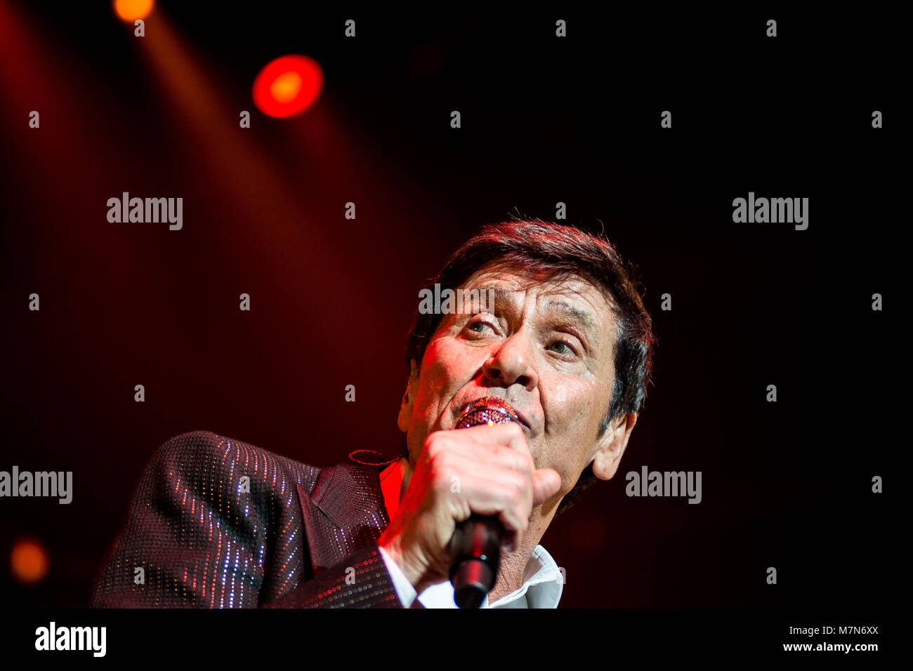 Roma, Italy. 10th Mar, 2018. Gianni Morandi, an Italian pop singer ...