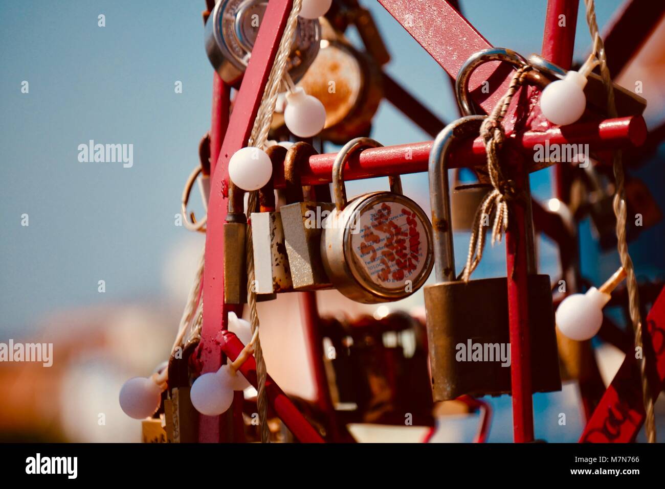 Love locks curacao hi-res stock photography and images - Alamy