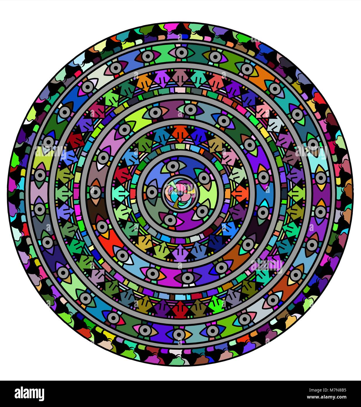 Decorative plate white background Stock Vector Images - Alamy