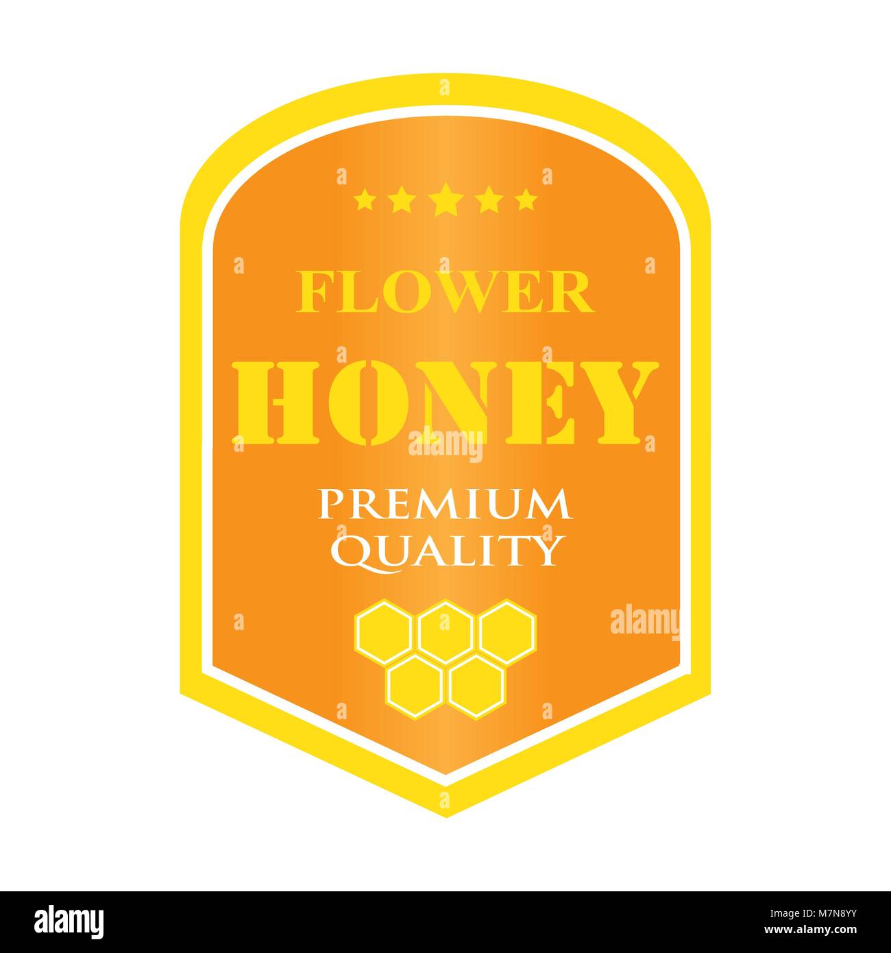 Honey quality product design Cut Out Stock Images & Pictures - Alamy