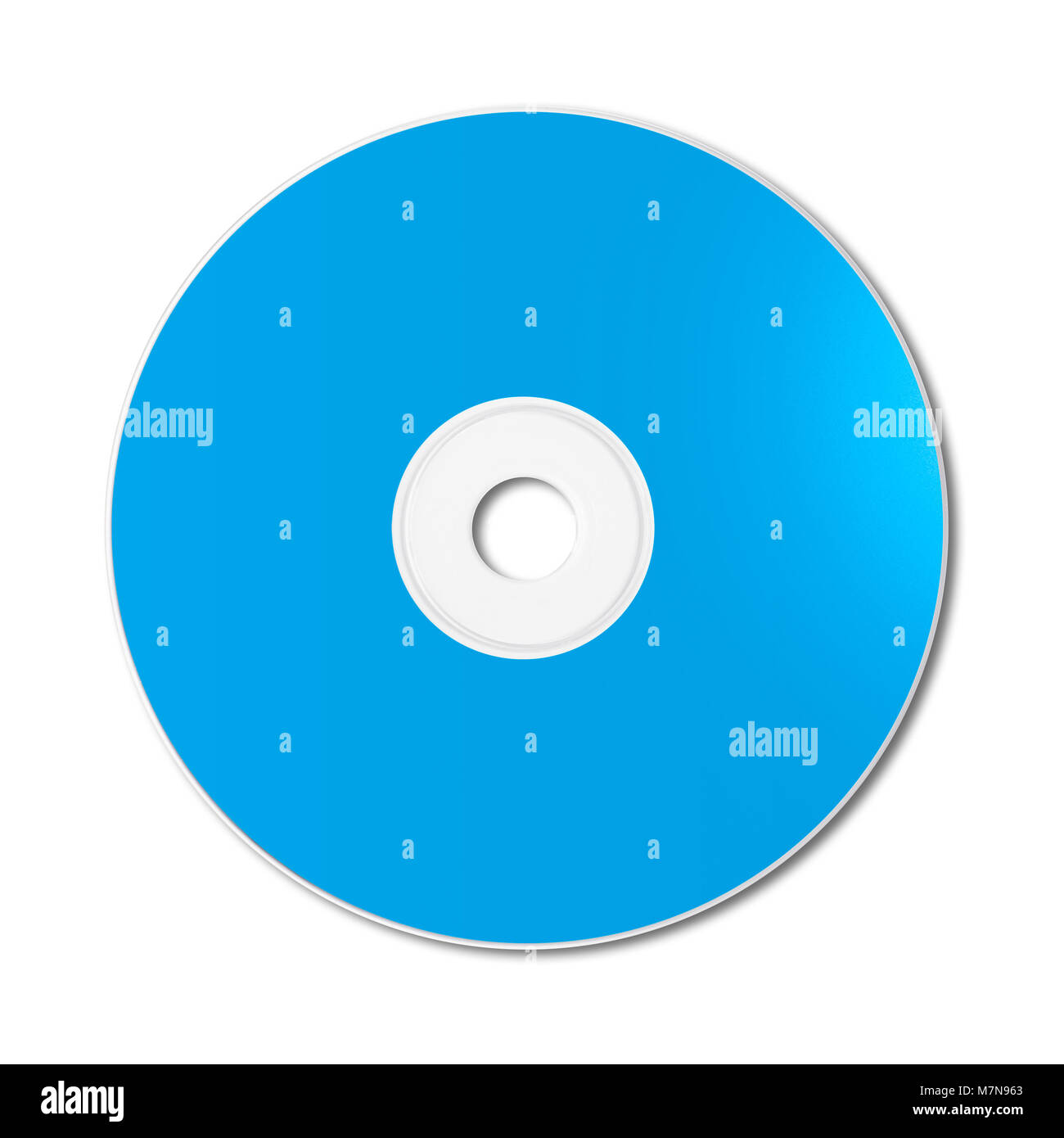 Blue CD - DVD label mockup template isolated on white Stock Photo - Alamy