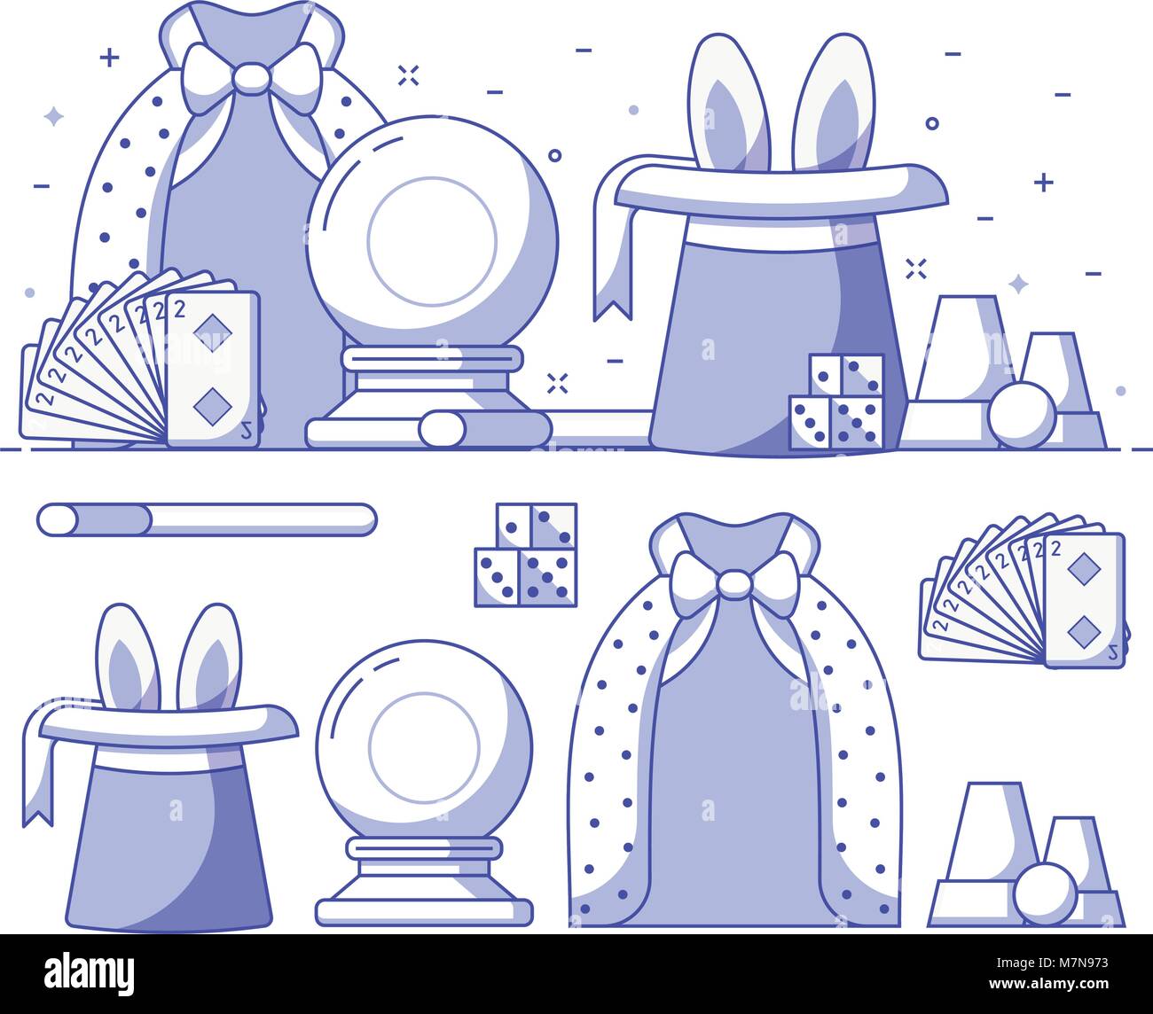 Magician illusionist show Stock Vector Images - Alamy