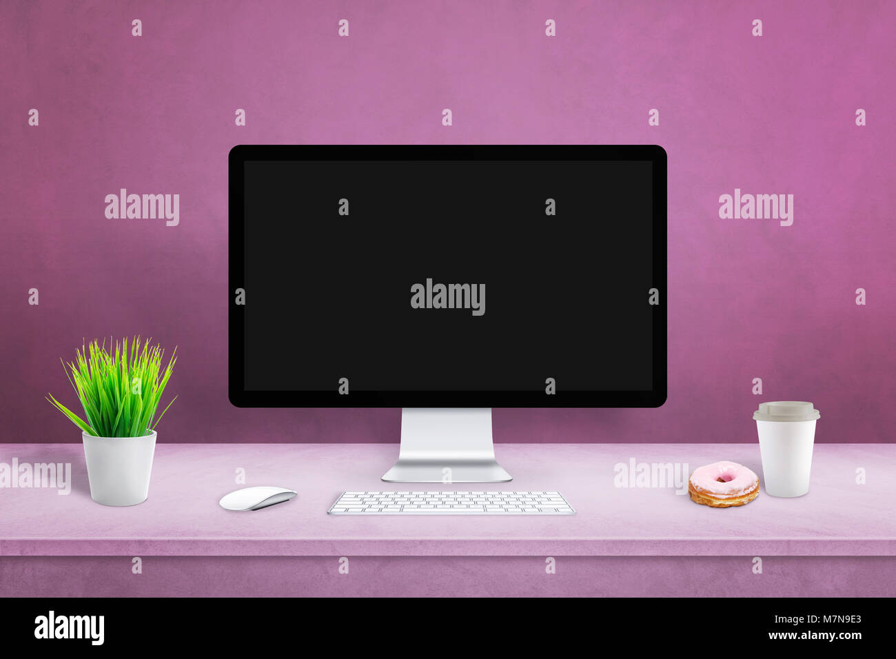 Blank wall table display hi-res stock photography and images - Alamy