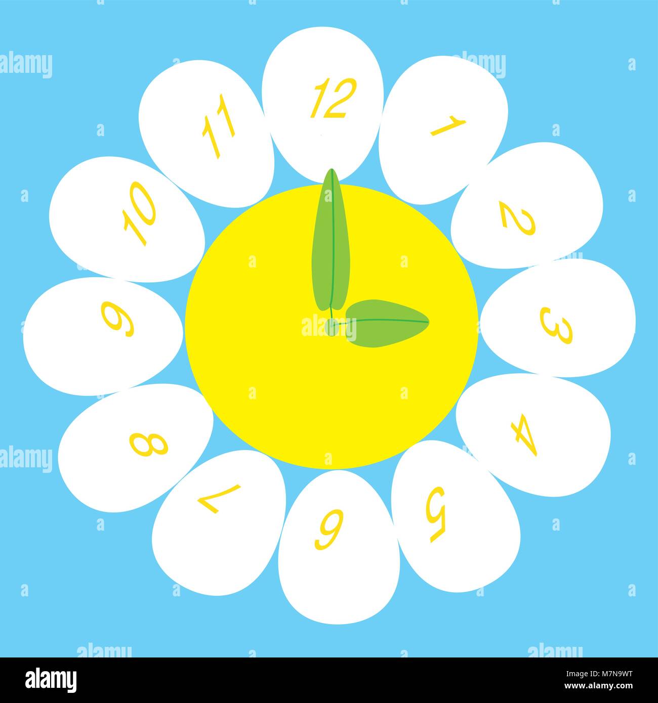 Green blue flowers Stock Vector Images - Alamy