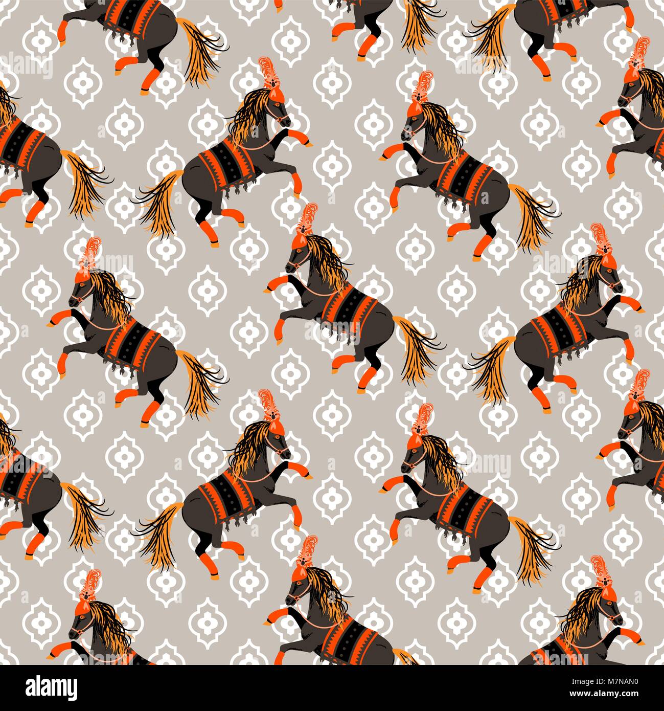 Galloping horse pattern hi-res stock photography and images - Alamy